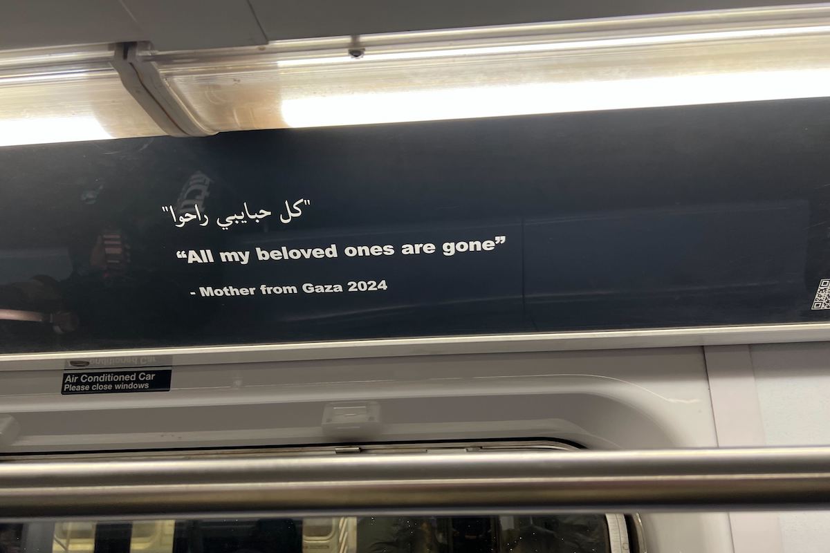 A Group of Artists Just Replaced the MTA’s Ads With Pro-Palestine ...